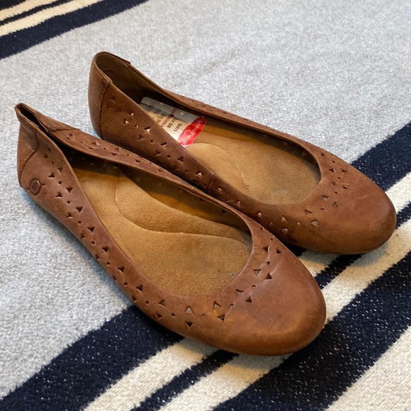 Born | Shoes | Born Leather Ballet Flats With Cutouts | Poshmark